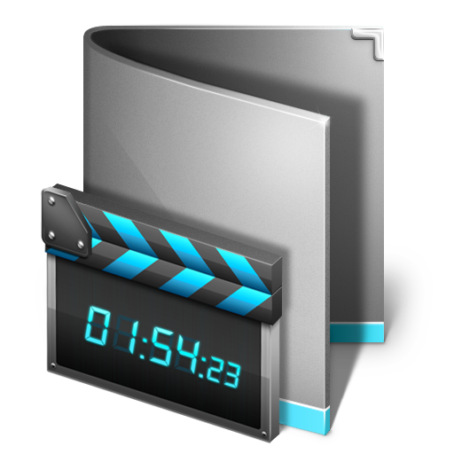 Time Display And Movies Folder Icon Pictures PNG Transparent Background ...