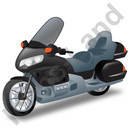 Touring Motorcycle Black Icon PNG Transparent Background, Free Download ...