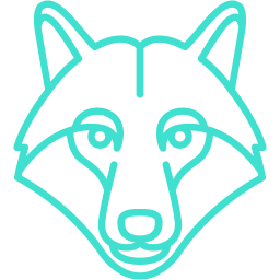 Turquoise Wolf Icon PNG Transparent Background, Free Download #2879 ...