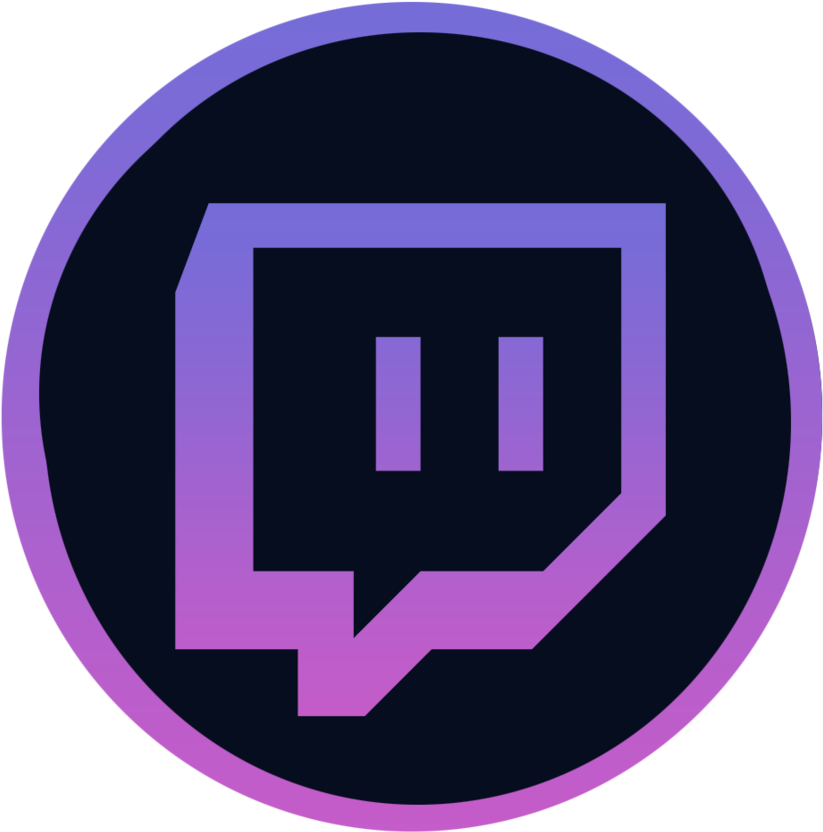 Twitch Symbol On Black Background Logo PNG Transparent Background, Free ...
