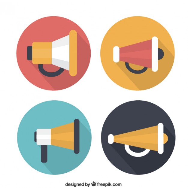 Variety Of Megaphone Icons Vector | Free Download PNG Transparent ...