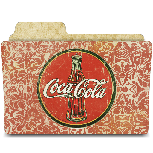 Vintage Coca Cola Folder Icon PNG Transparent Background, Free Download ...
