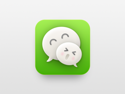 We Chat App Logo Apps Chat B Icon | Flatwoken Iconset | Alecive