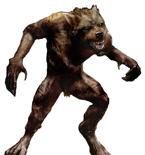 Werewolf, Grizzly Bear Clip Art, Image, Vector Free PNG Transparent ...