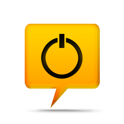 Yellow Power Button Icon PNG Transparent Background, Free Download ...